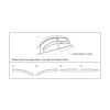 Subaru Side Window Deflectors - Chrome - F001SAN000 | Subaru Parts Pros