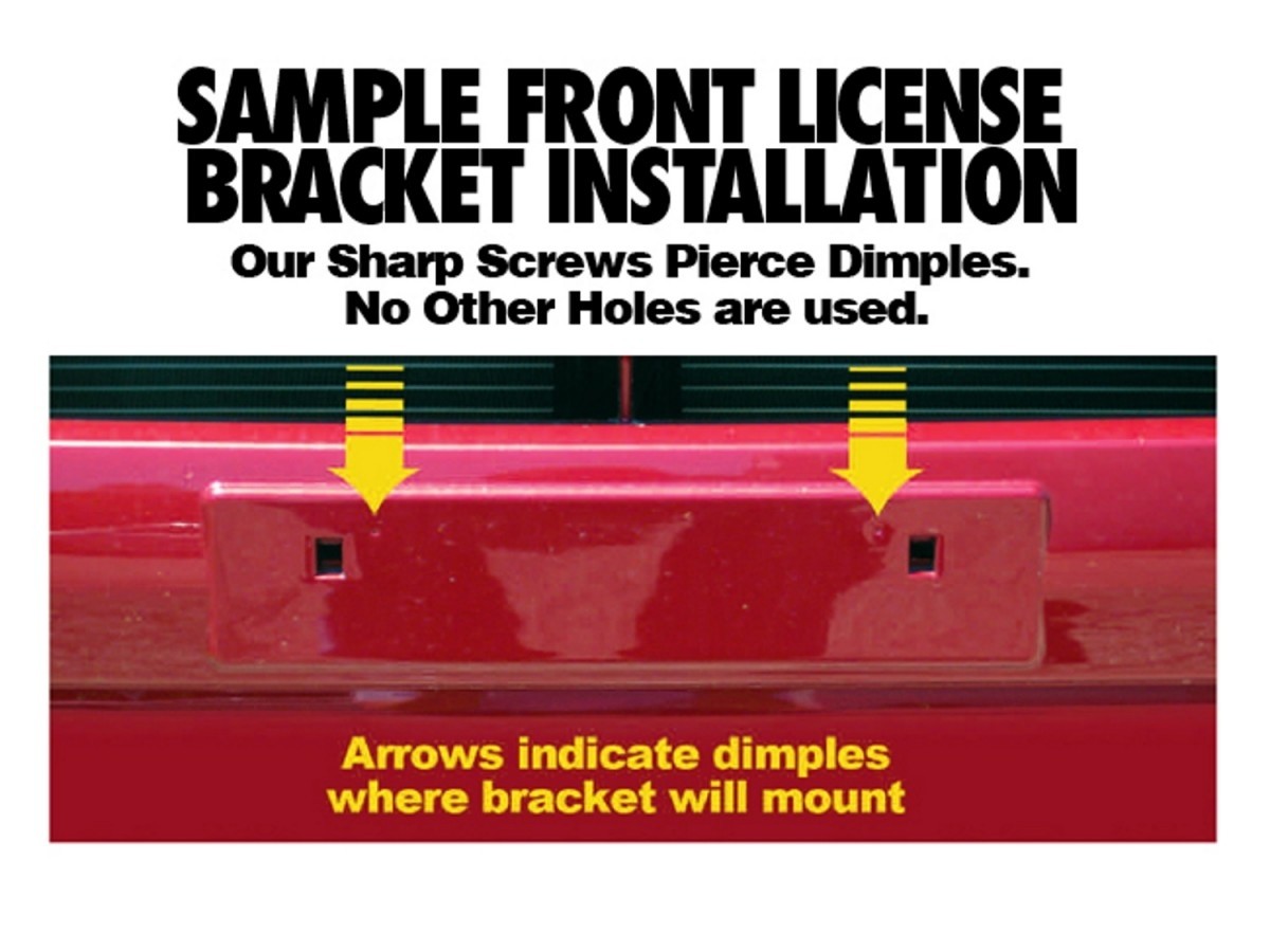 Subaru Black Molded License Plate Bracket For Front Bumper - A23FP ...