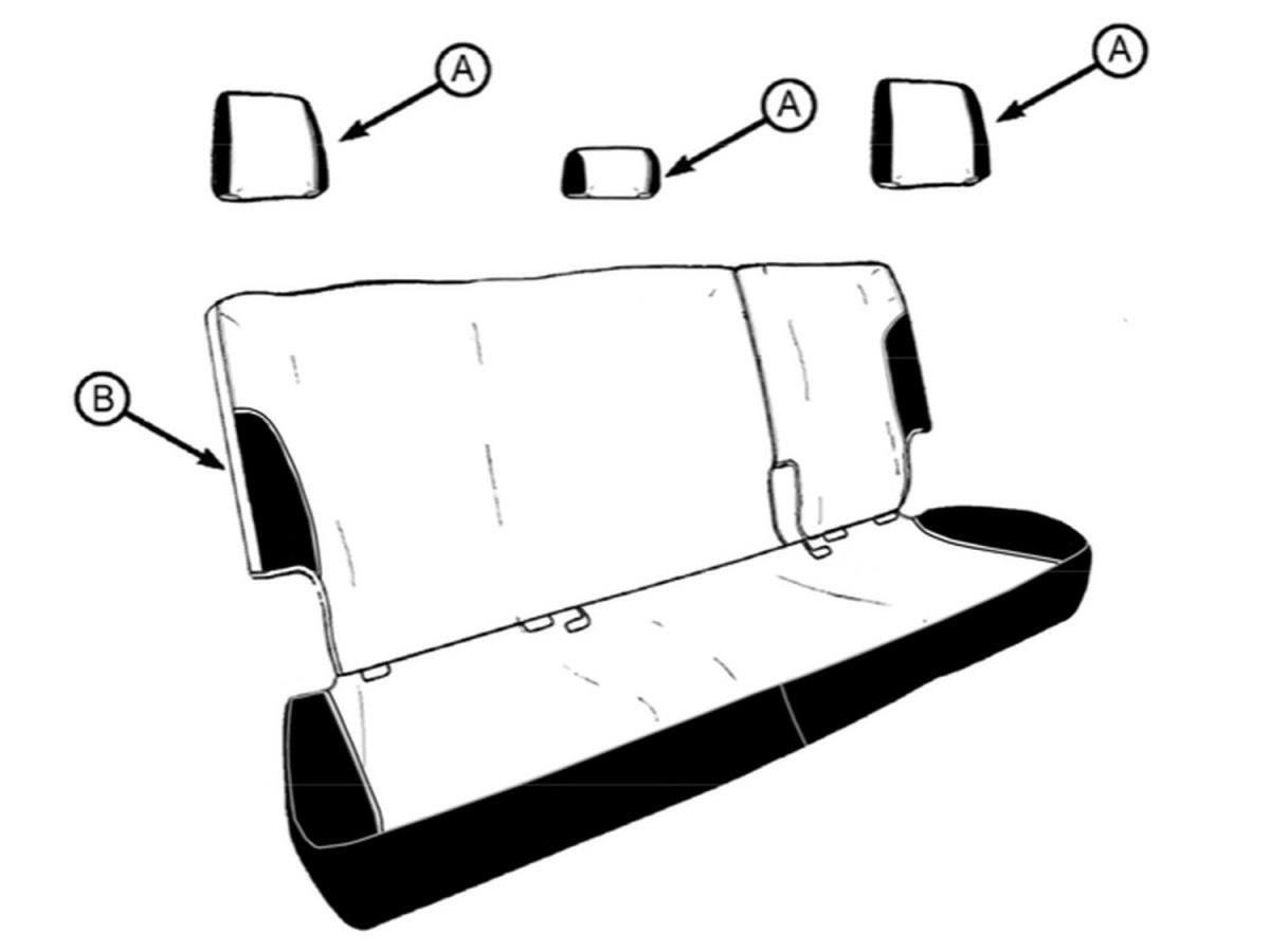 Subaru Rear Seat Cover For 5 Door Without Armrest - F411SFL070 | Subaru ...