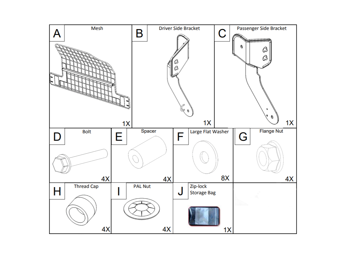 Subaru Cargo Separator - F551SAN400 | Subaru Parts Pros