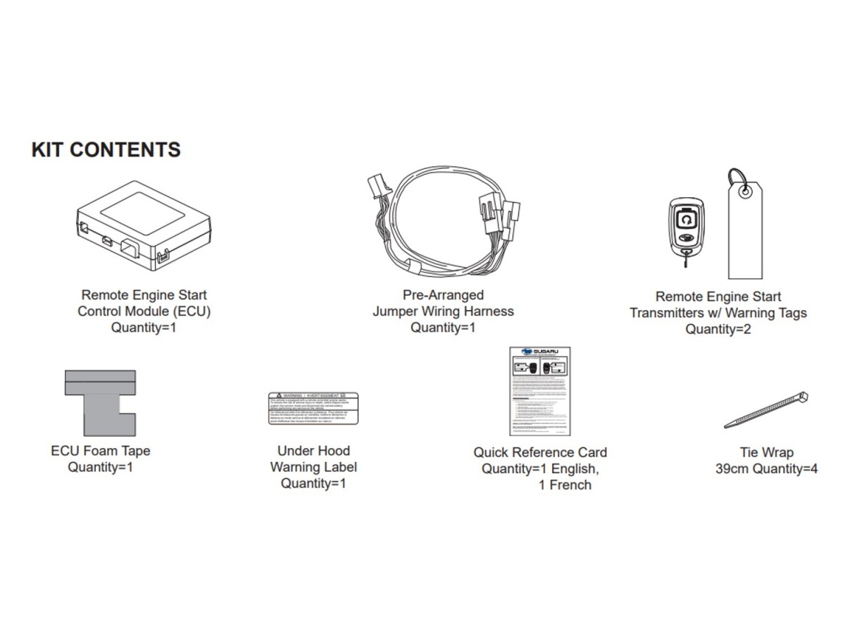 Subaru Remote Engine Starter - Push Start - H001SSJ001 | Subaru Parts Pros