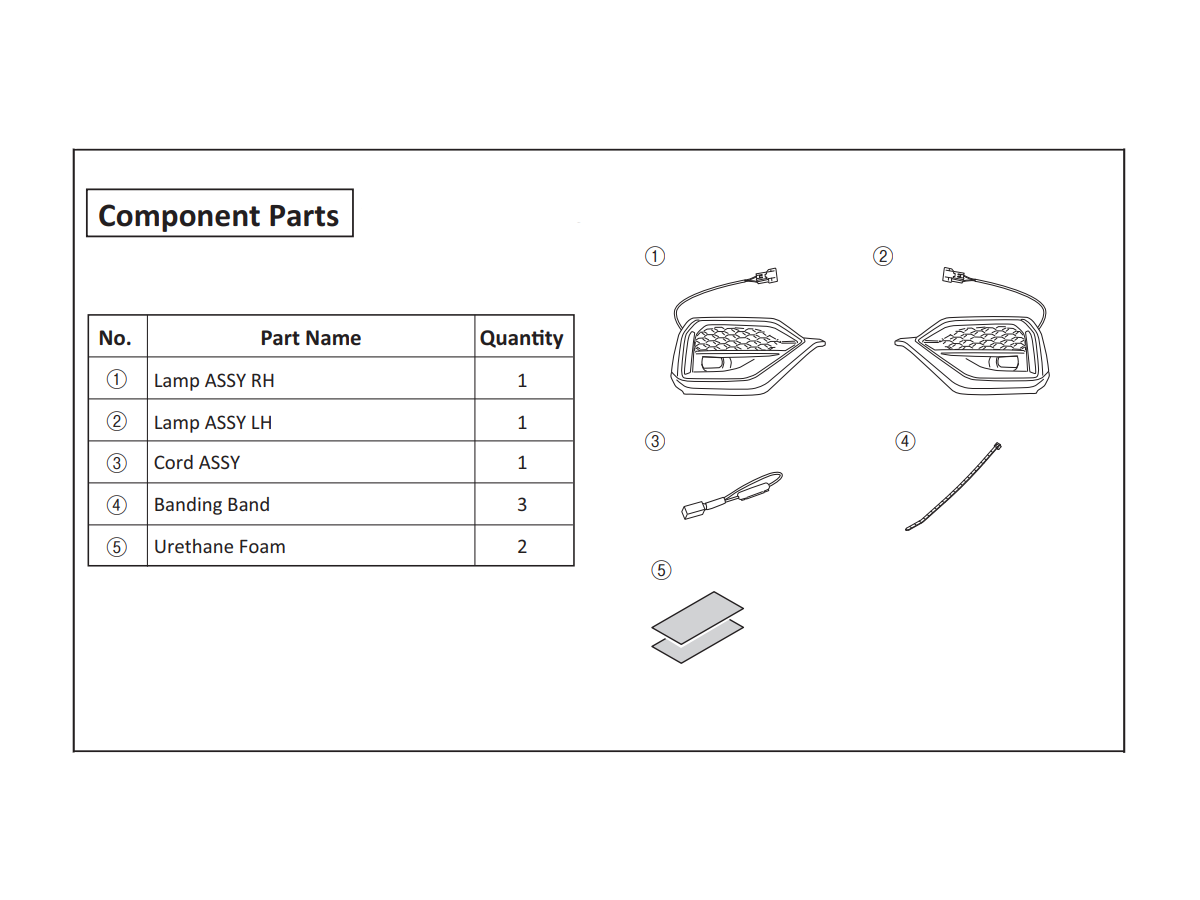 Subaru LED Fog Light Bezel Kit - H4510VC200 | Subaru Parts Pros