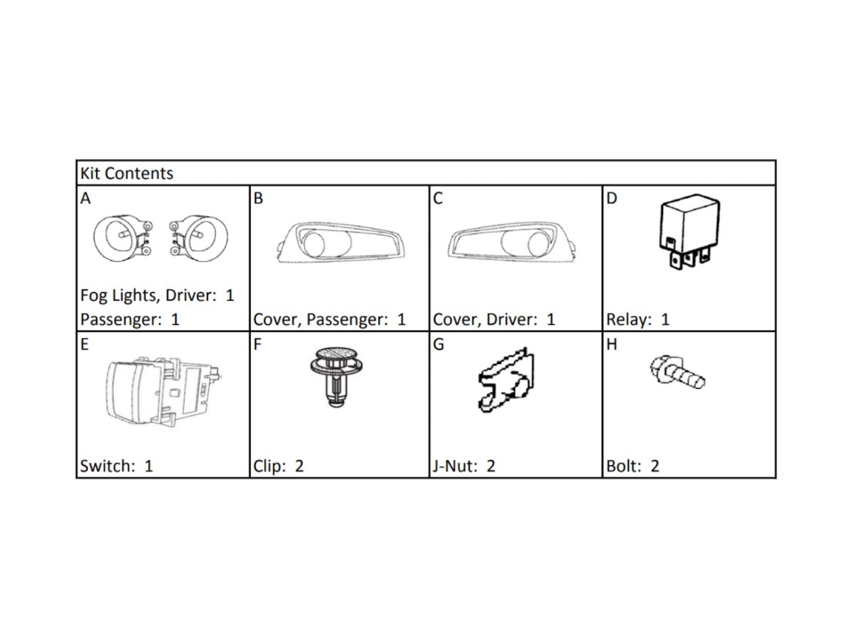 Subaru Fog Lamps Kit Of Two - H451SAL000 | Subaru Parts Pros
