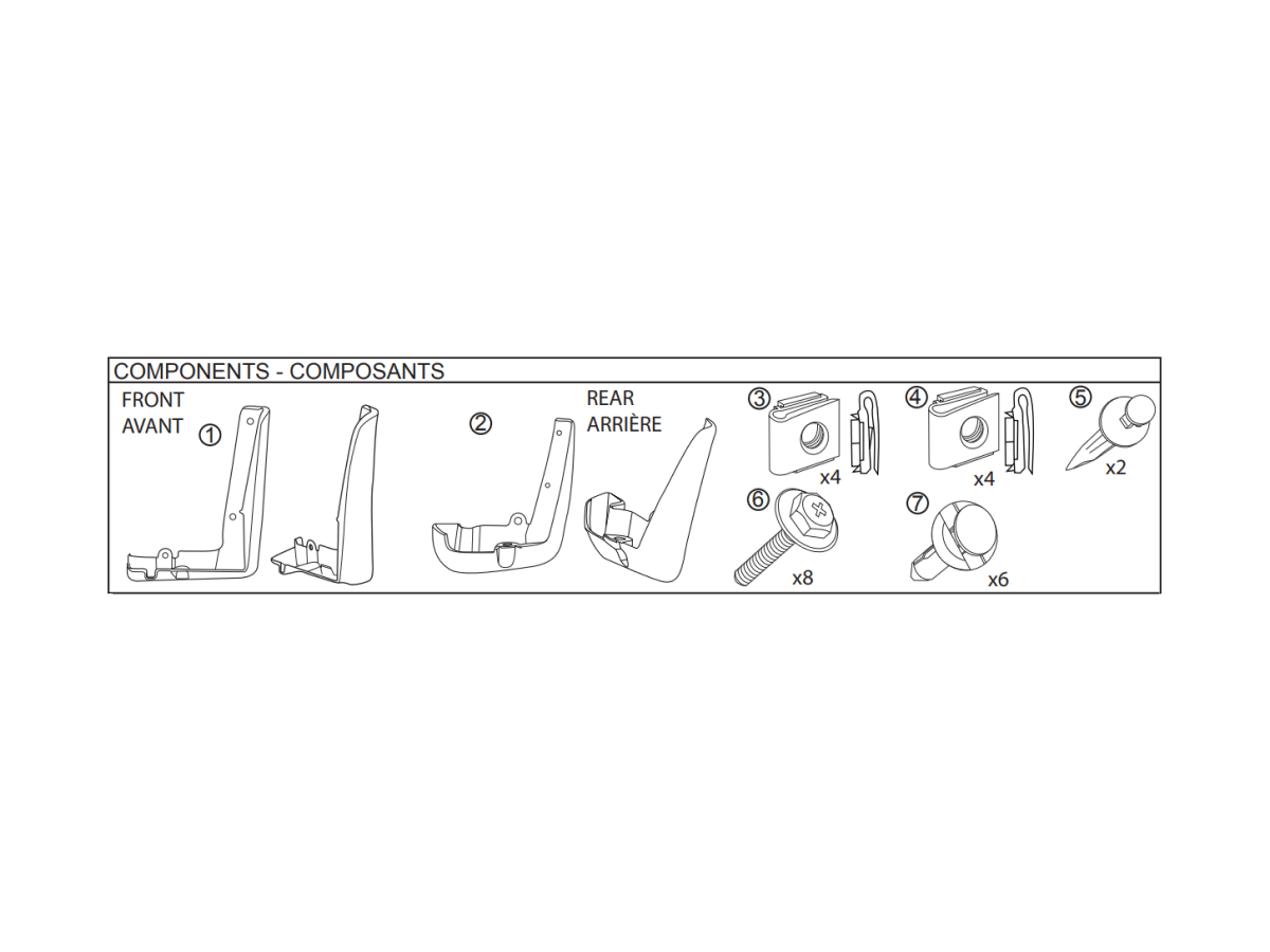 Subaru Splash Guards - J101SAJ100 | Subaru Parts Pros