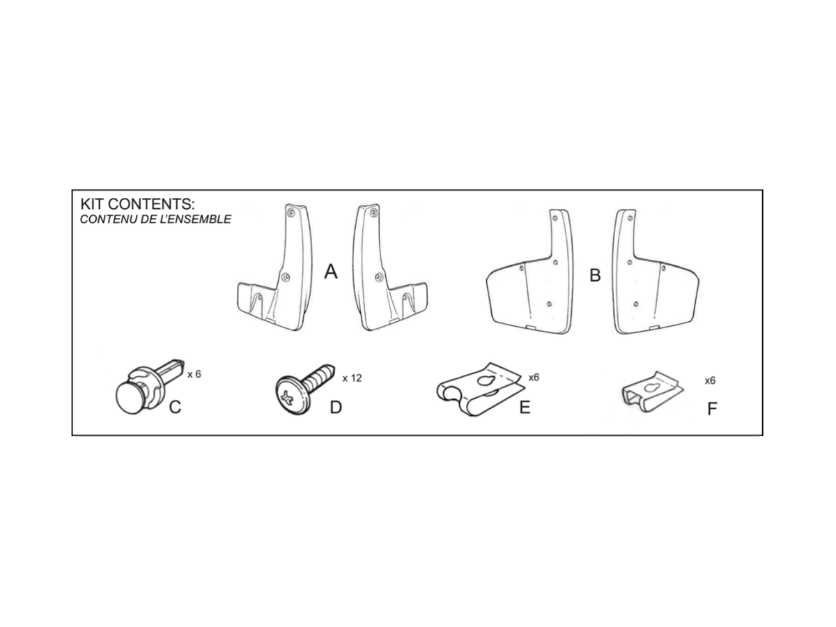 Subaru Splash Guard Kit - Non-Sport - J101SAL330 | Subaru Parts Pros