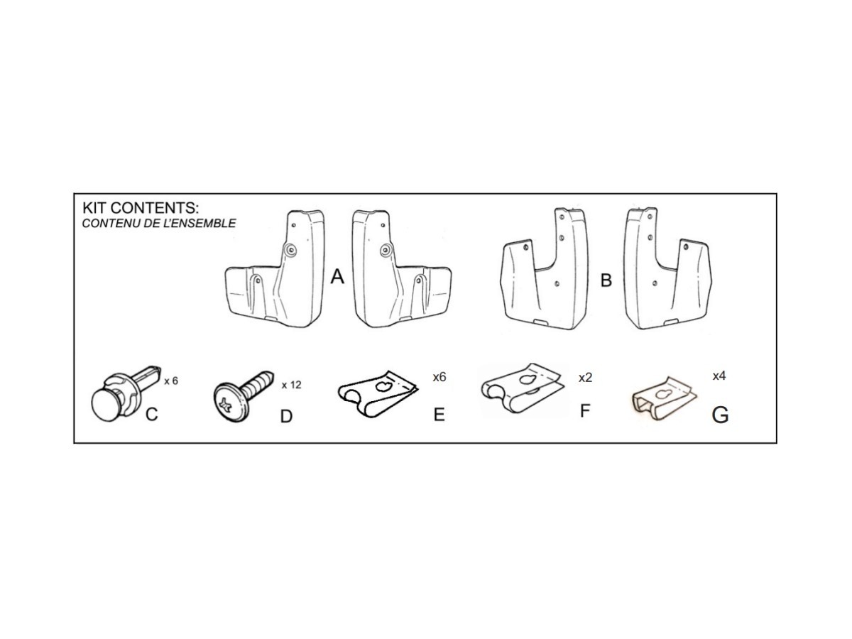 Subaru Splash Guard Kit - J101SAL350 | Subaru Parts Pros