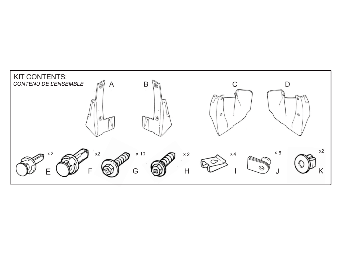 Subaru Splash Guards - J101SAN100 | Subaru Parts Pros