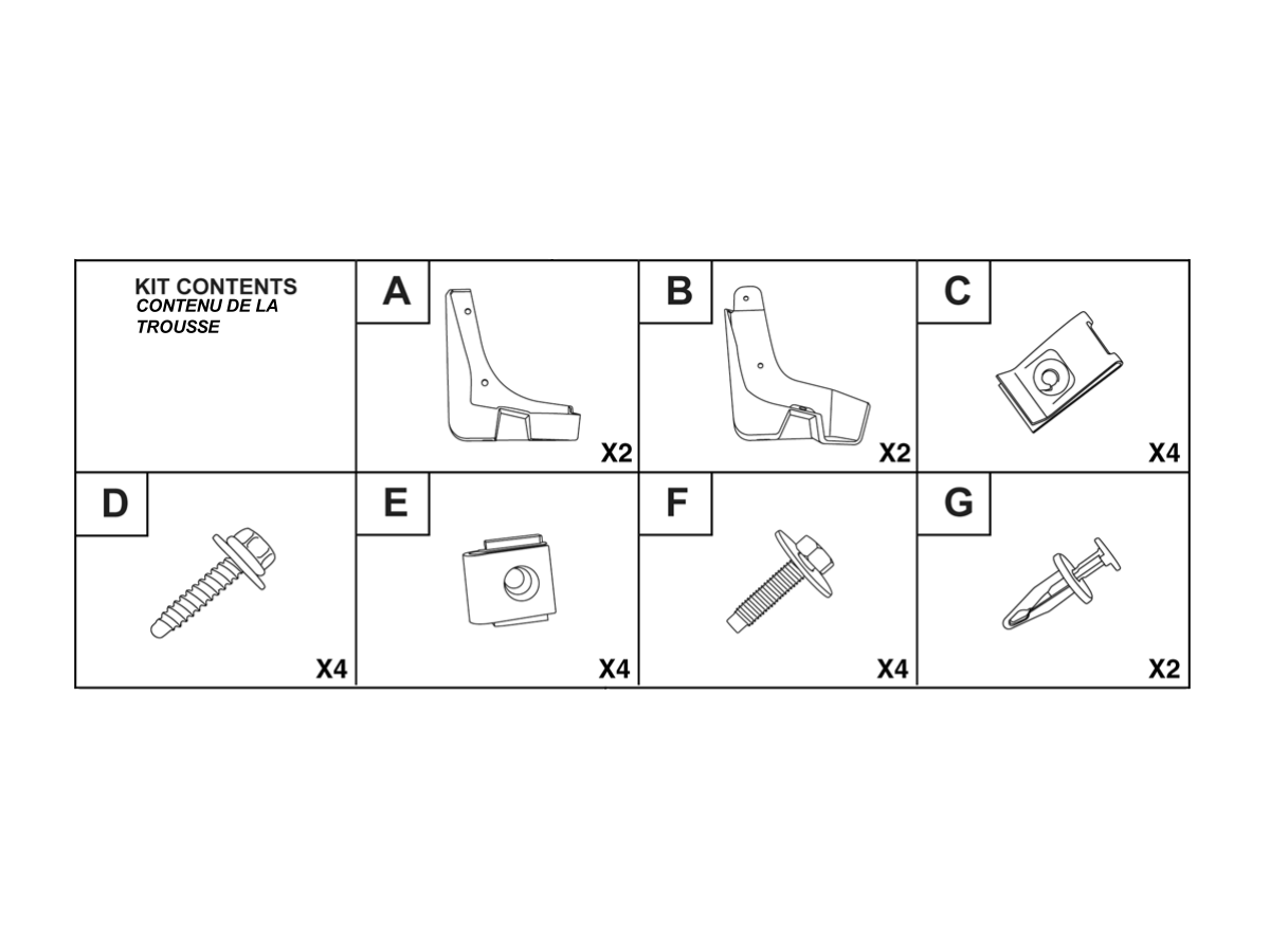 Subaru Splash Guards 5D - J101SFL101 | Subaru Parts Pros