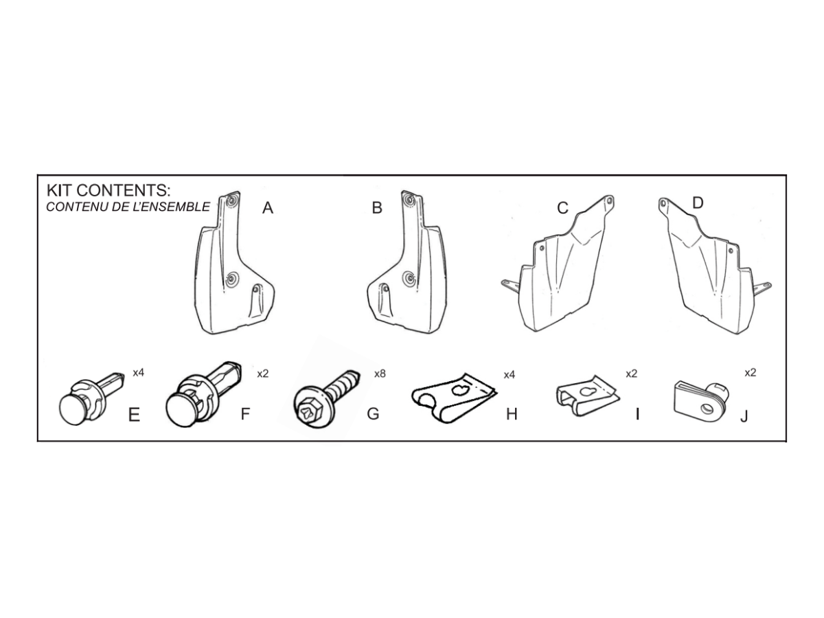 Subaru Splash Guard Kit - J101SSJ000 | Subaru Parts Pros