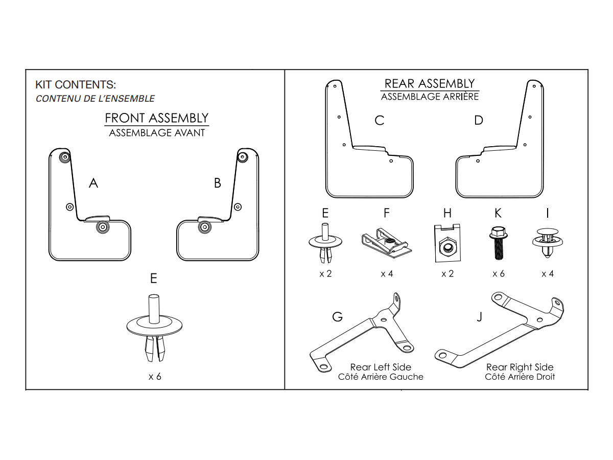 Subaru Mud Flaps For Front And Rear - J101SVC100 | Subaru Parts Pros