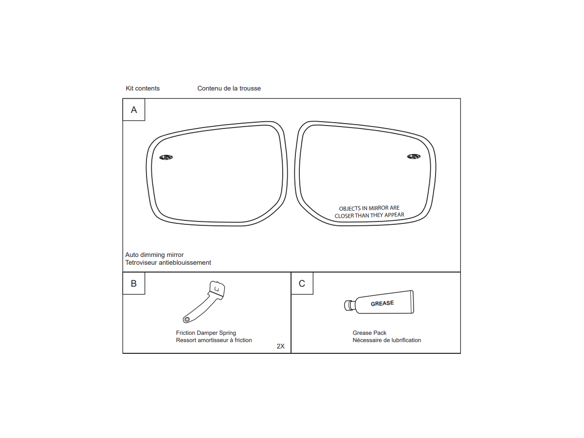 Subaru Exterior Mirrors Auto Dimming With Approach Light - J201SFL301 ...