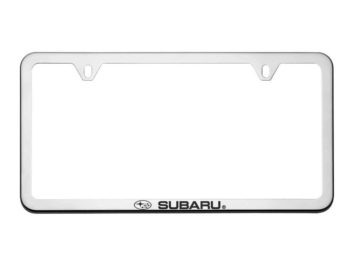 Subaru License Plate Frame - Subaru Logo Chrome - SOA342L152 | Subaru ...