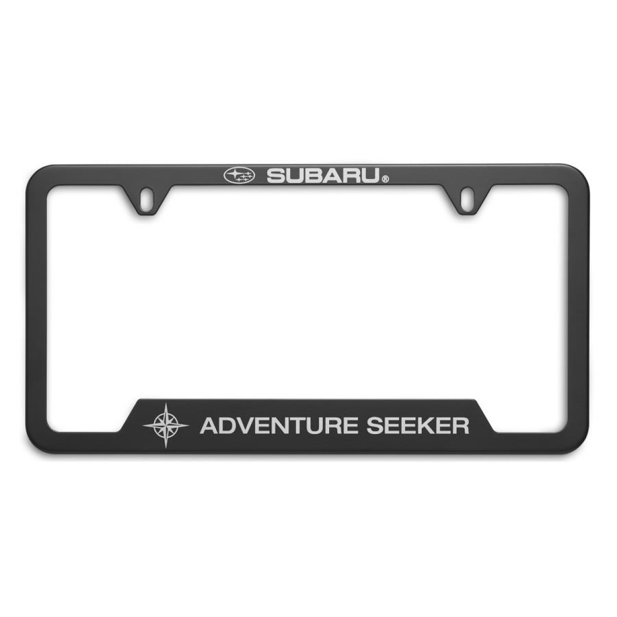 Subaru License Plate Frame Adventure Seeker Matte Black - SOA342L163 ...