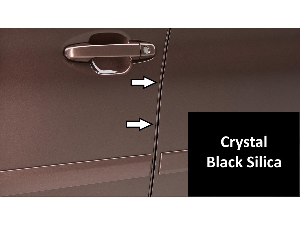 Subaru Door Edge Guards Four Piece Kit Crystal Black Silica ...