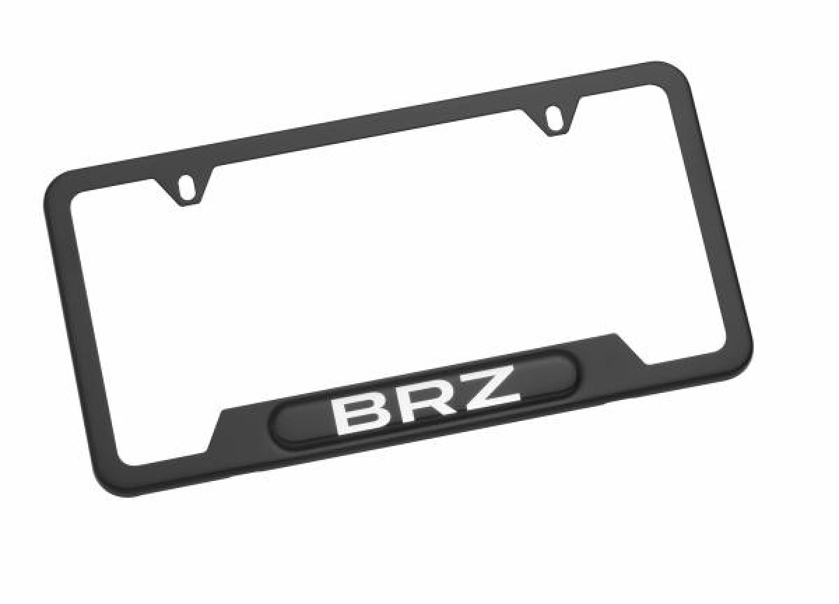 Subaru Plate Frame - BRZ Logo - Matte Black - SOA342L146 | Subaru Parts ...